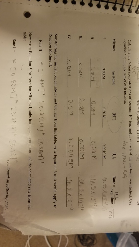 Solved Calculate the initial concentrations of acetone, H | Chegg.com