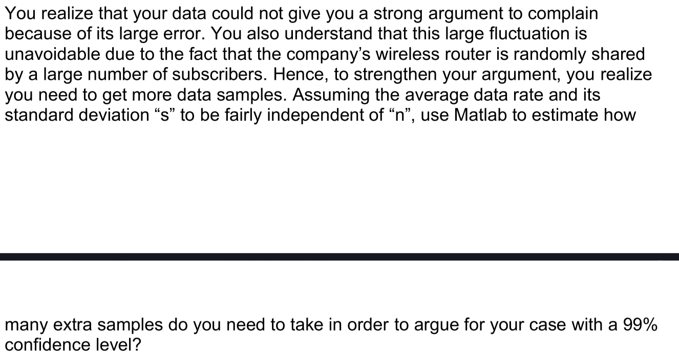 Solved The final answer is 69 samples, show the steps in | Chegg.com