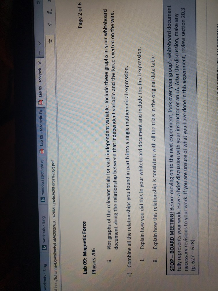 Solved z a € e Callege Physics Explab workouts - Bing b | Chegg.com