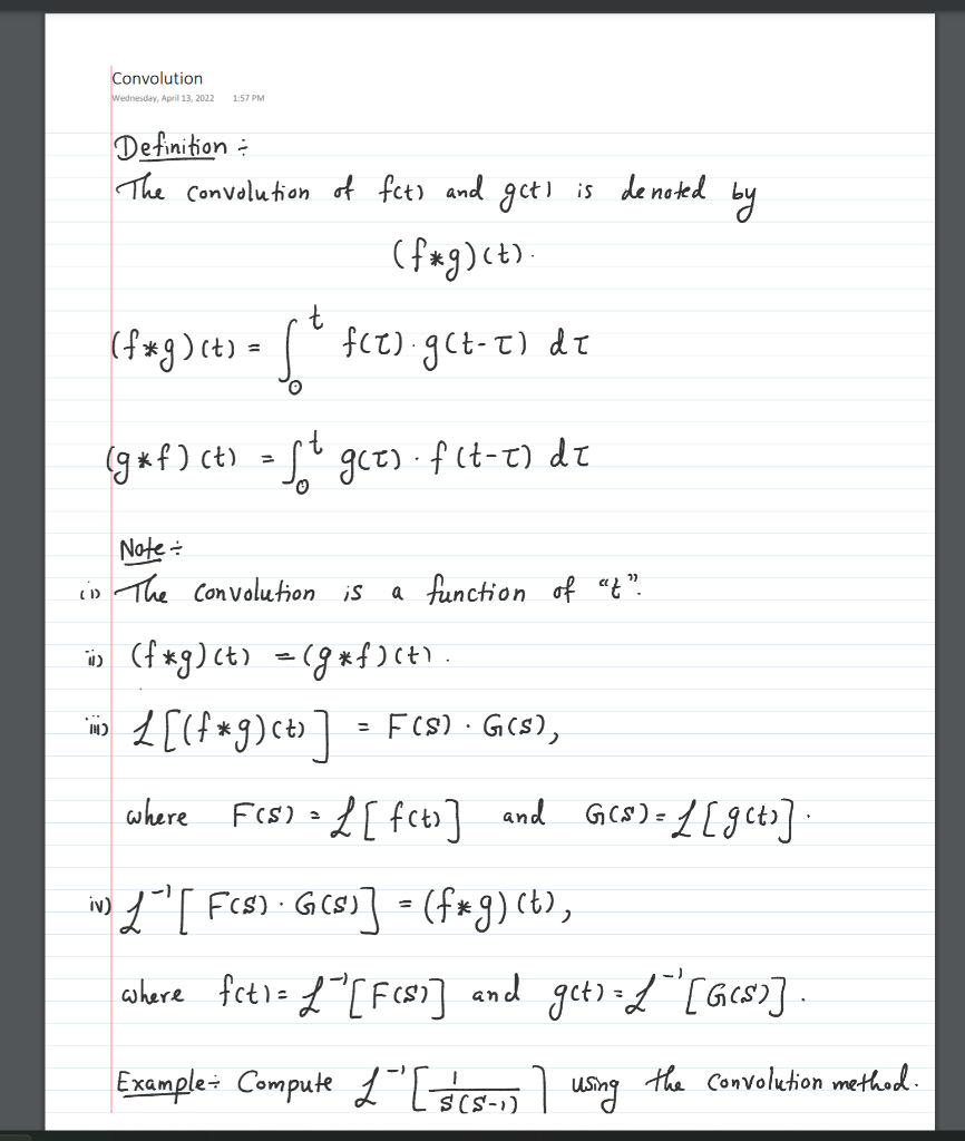 Solved can someone show me how to do convolution with a | Chegg.com