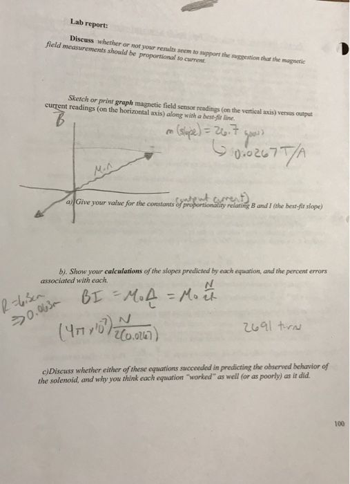 Solved Lab report: Discuss whether or not your results seem | Chegg.com