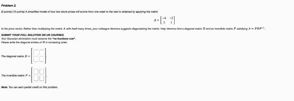 Solved Problem 2. points) (10 points) A simplified model of | Chegg.com