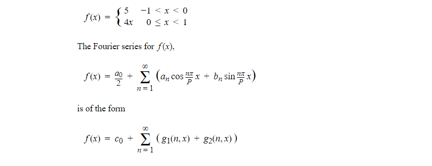 Solved Problem #4: Find the half-range sine expansion of the | Chegg.com