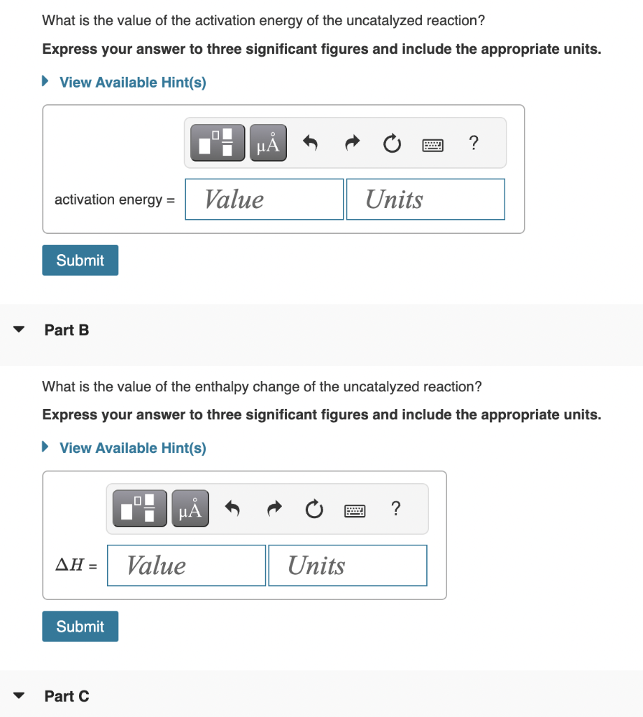 Solved What is the value of the activation energy of the | Chegg.com
