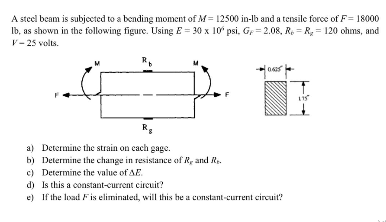 Solved A steel beam is subjected to a bending moment of M= | Chegg.com
