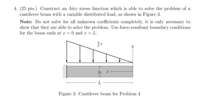 Airy Stress Function Cantilever Beam Distributed Load - The Best ... Airy Stress Function Cantilever Beam Distributed Load - The Best ...