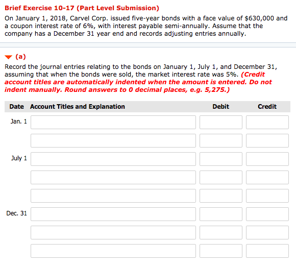Solved Brief Exercise 10-17 (Part Level Submission) On | Chegg.com