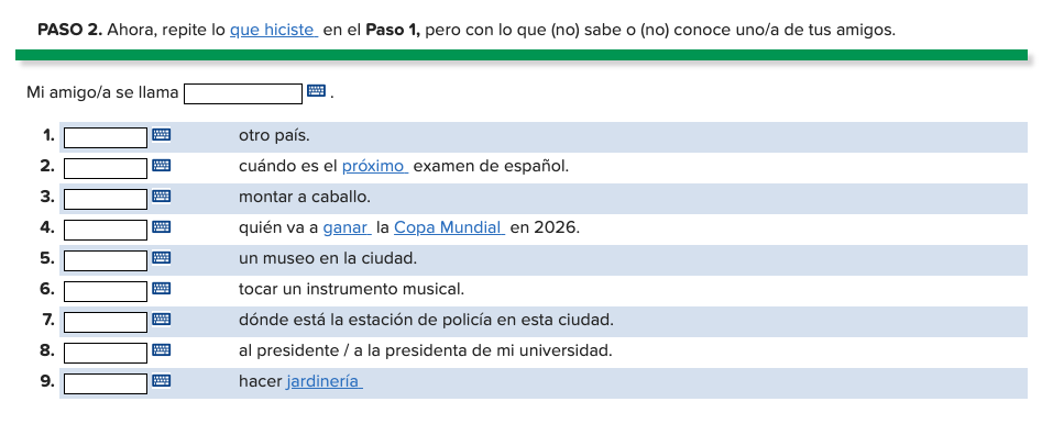 5.1 Verbs with irregular yo forms C. ¿Saber o | Chegg.com