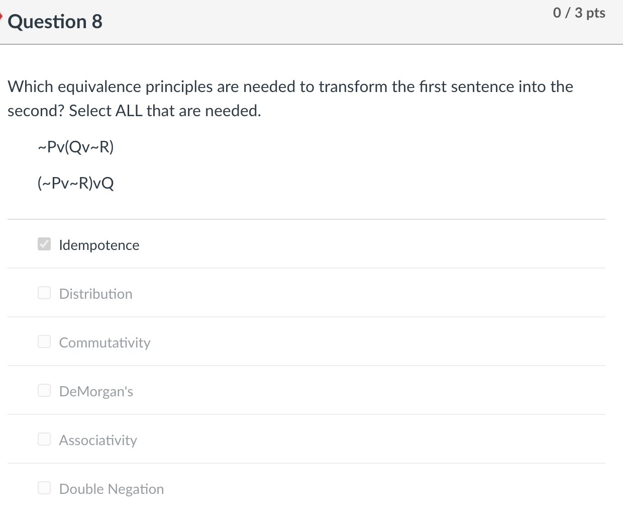 Select ALL the sentences in negation normal form | Chegg.com