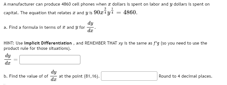 Solved 3 A manufacturer can produce 4860 cell phones when a | Chegg.com
