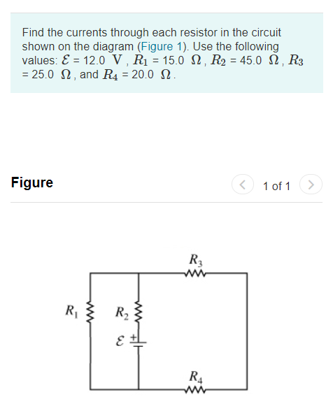 Solved Find the currents through each resistor in the | Chegg.com