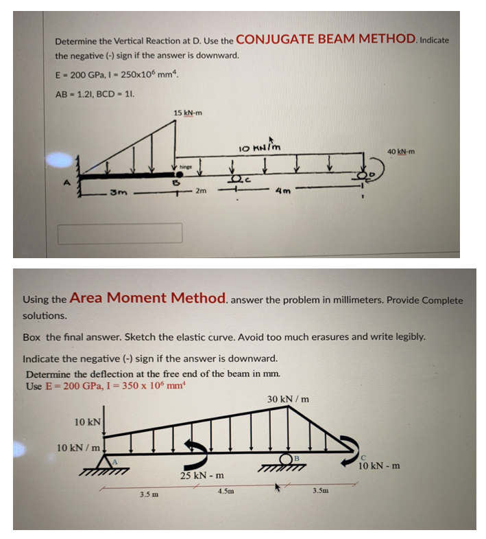 Solved Determine the Vertical Reaction at D. Use the | Chegg.com