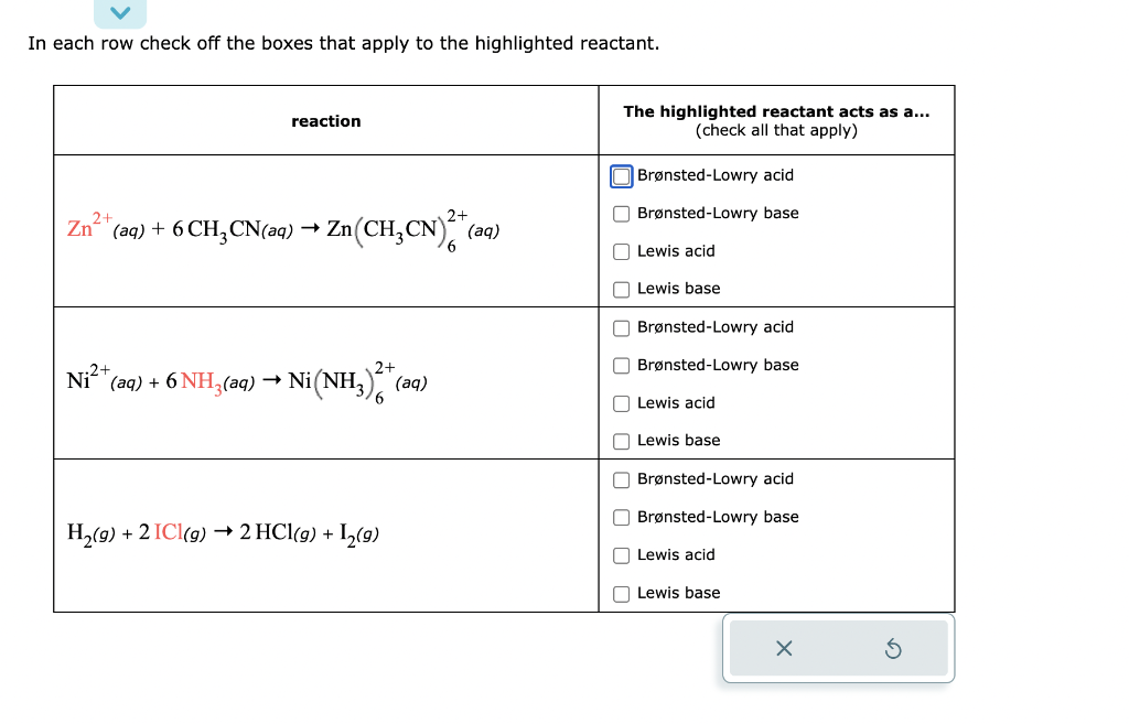 Solved In each row check off the boxes that apply to the | Chegg.com