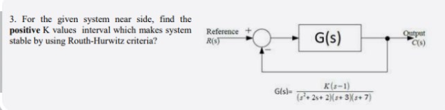 Solved 3. ﻿For the given system near side, find the positive | Chegg.com