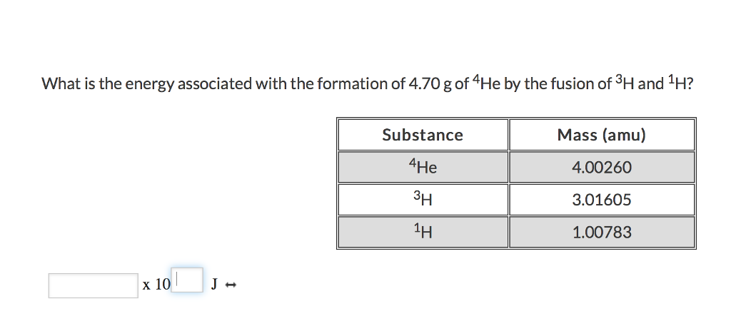 Solved What is the energy associated with the formation of | Chegg.com