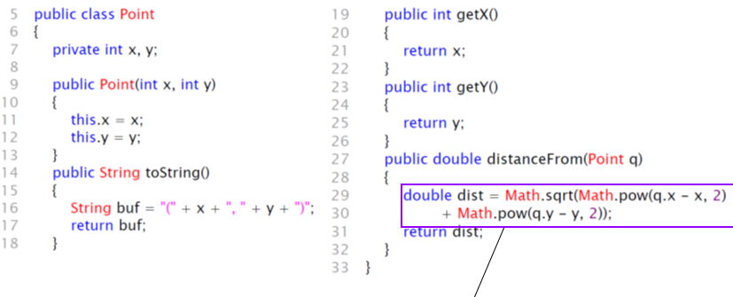 Solved *Java 4. In the lecture material, create a class that | Chegg.com