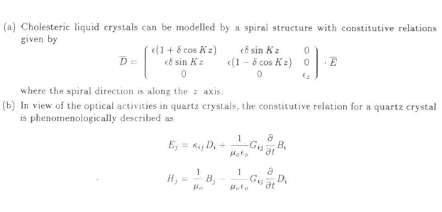 For each of the following constitutive relations, | Chegg.com