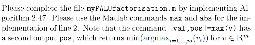 Solved Given the Algorithm pictured, need help implementing | Chegg.com
