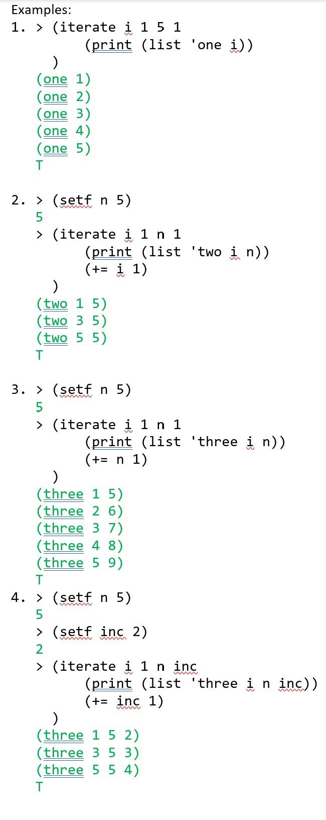 2. Code the macro, iterate, which is based on the | Chegg.com