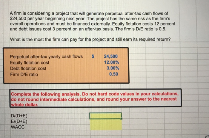 Solved A firm is considering a project that will generate | Chegg.com