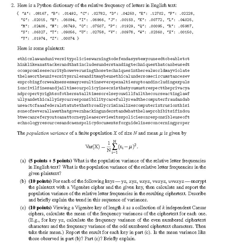 2. Here is a Python dictionary of the relative | Chegg.com