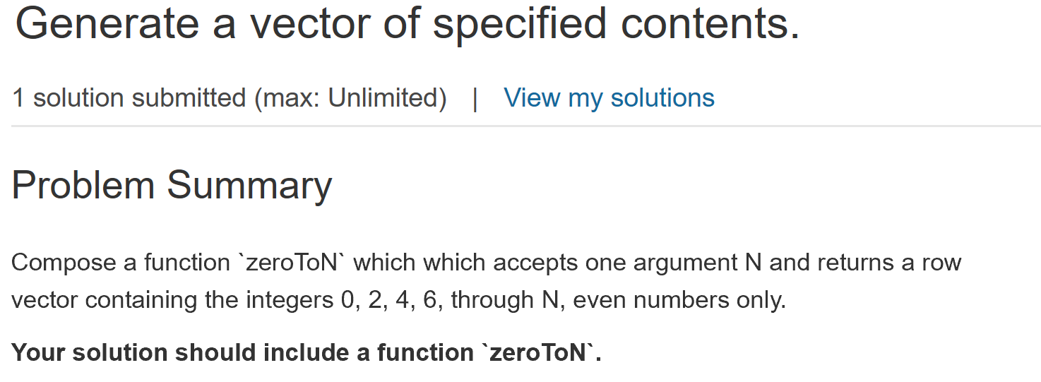 Solved Generate a vector of specified contents. 1 solution | Chegg.com