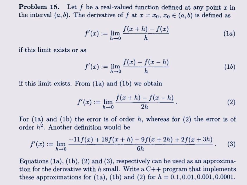 Problem 15. Let f be a real-valued function defined | Chegg.com