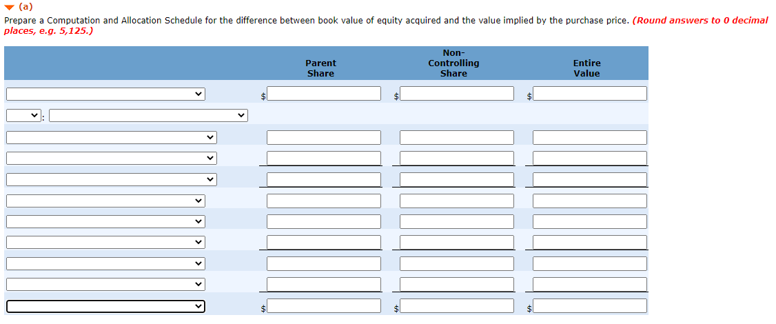 Solved (a) Prepare a Computation and Allocation Schedule for | Chegg.com