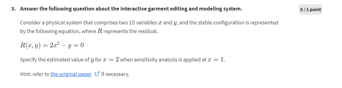 Solved Answer the following question about the interactive | Chegg.com