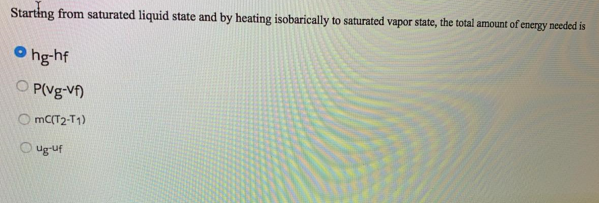 Solved Starting from saturated liquid state and by heating | Chegg.com