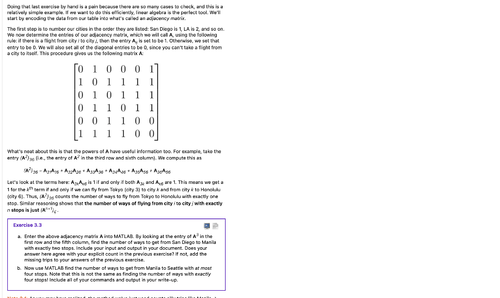 Solved Doing that last exercise by hand is a pain because | Chegg.com