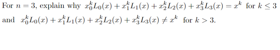 Solved For n=3, explain why | Chegg.com