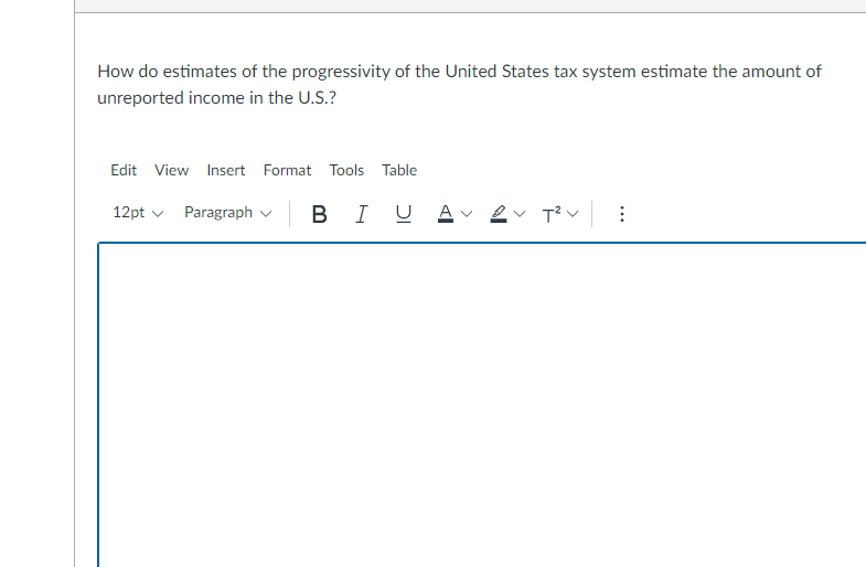 Solved How do estimates of the progressivity of the United | Chegg.com