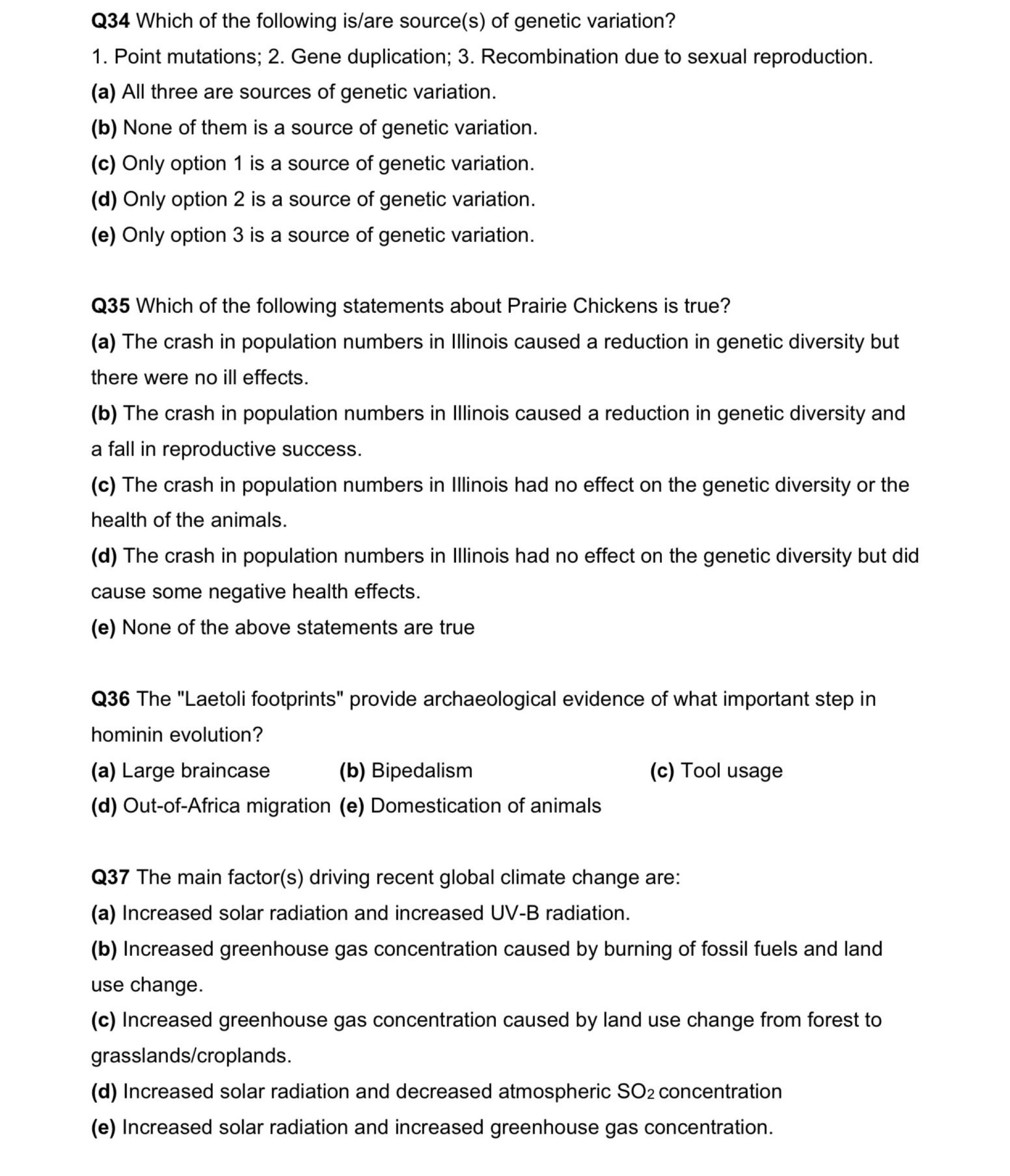 Solved Answer all the questions in this sample exam by | Chegg.com
