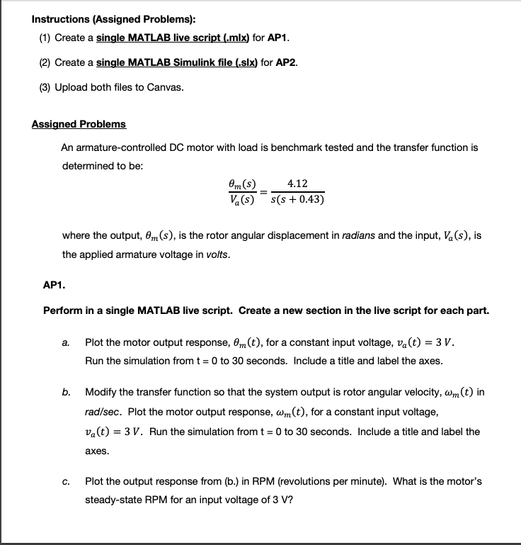 Perform in a single MATLAB live script. Create a new | Chegg.com