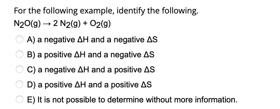 Solved For the following example, identify the following. | Chegg.com