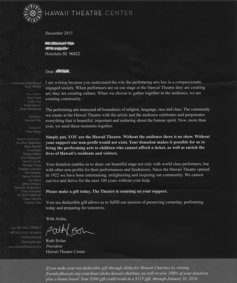 Read and analyze the attached Hawaii Theatre Center | Chegg.com