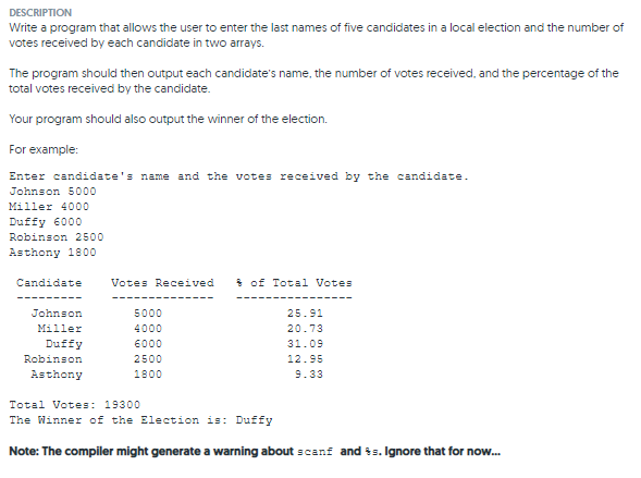 Solved I need to write a program to complete this task in C. | Chegg.com
