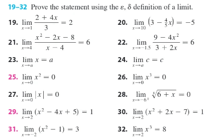 Solved = 2 19-32 Prove the statement using the s, & | Chegg.com