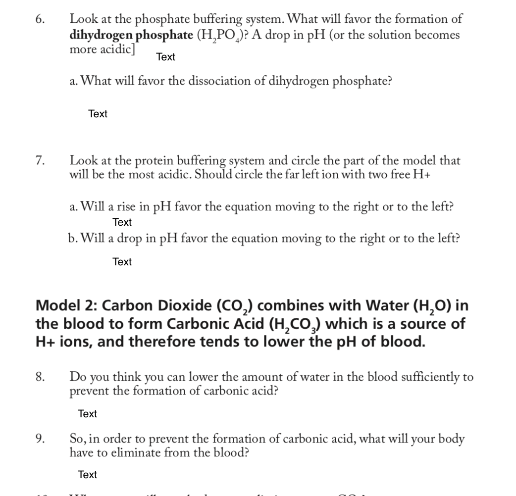 Solved 6. Look at the phosphate buffering system. What will | Chegg.com Solved 6. Look at the phosphate buffering system. What will | Chegg.com