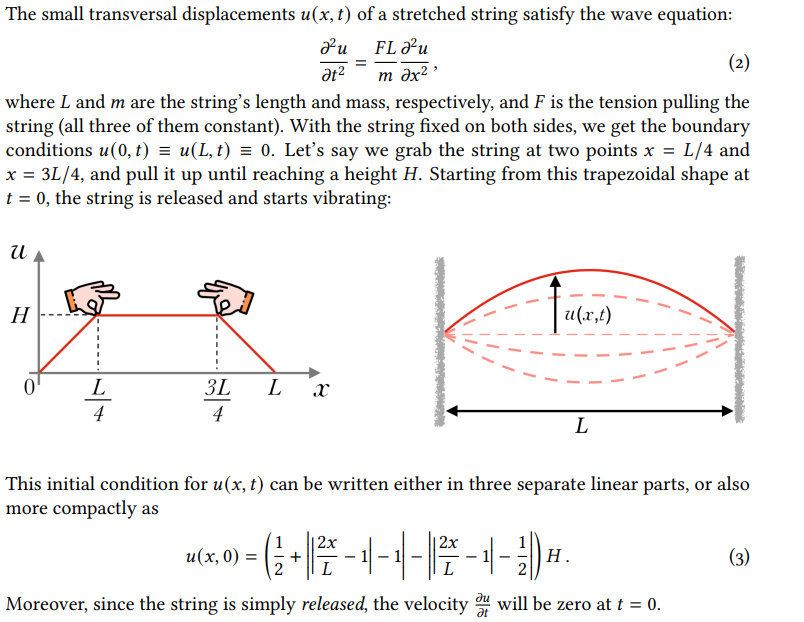 Solved ∂t2∂2u=mFL∂x2∂2u where L and m are the string's | Chegg.com
