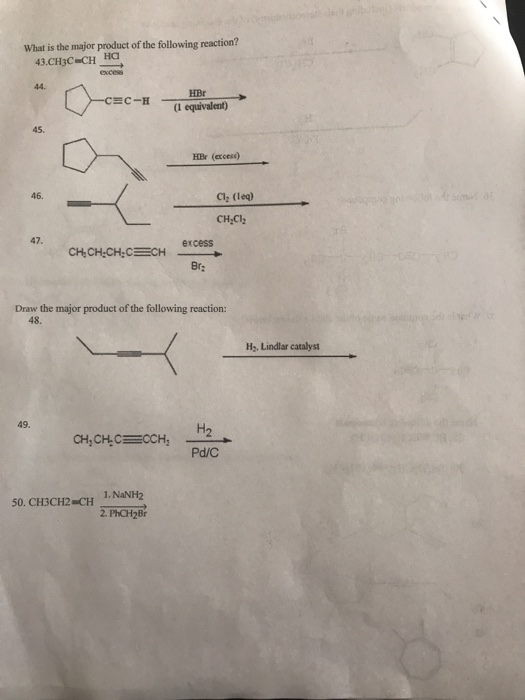 Solved E) 4-methyl-2-pentanol 27. What is the major product | Chegg.com
