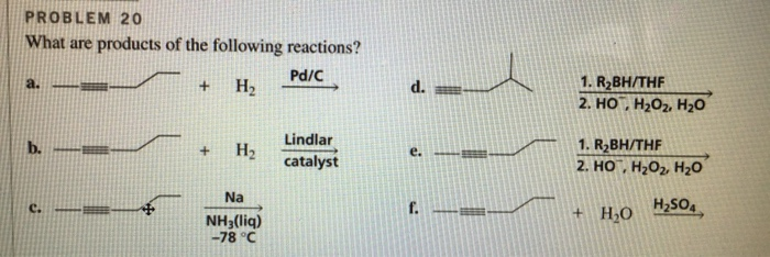 Solved PROBLEM 20 What are products of the following | Chegg.com