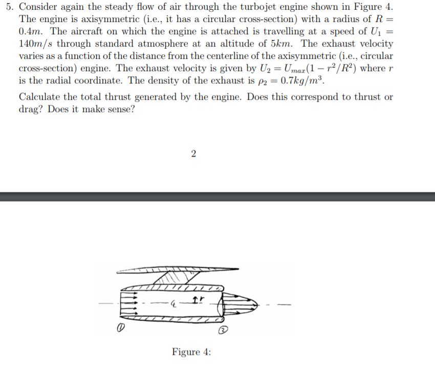 Solved 5. Consider again the steady flow of air through the | Chegg.com