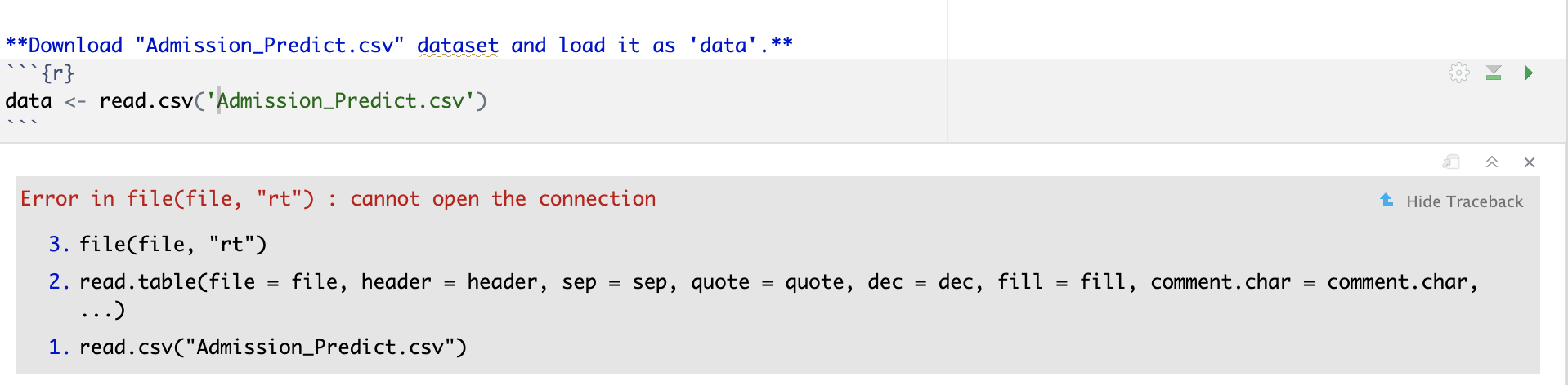 Solved I'm using the program R, and I'm having trouble | Chegg.com