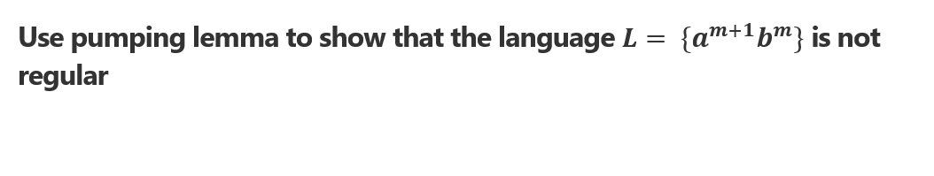 Solved Use pumping lemma to show that the language | Chegg.com