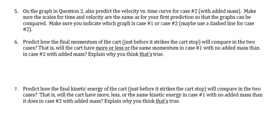 Solved Part A: Predictions Air Flow Force cart stop smart | Chegg.com