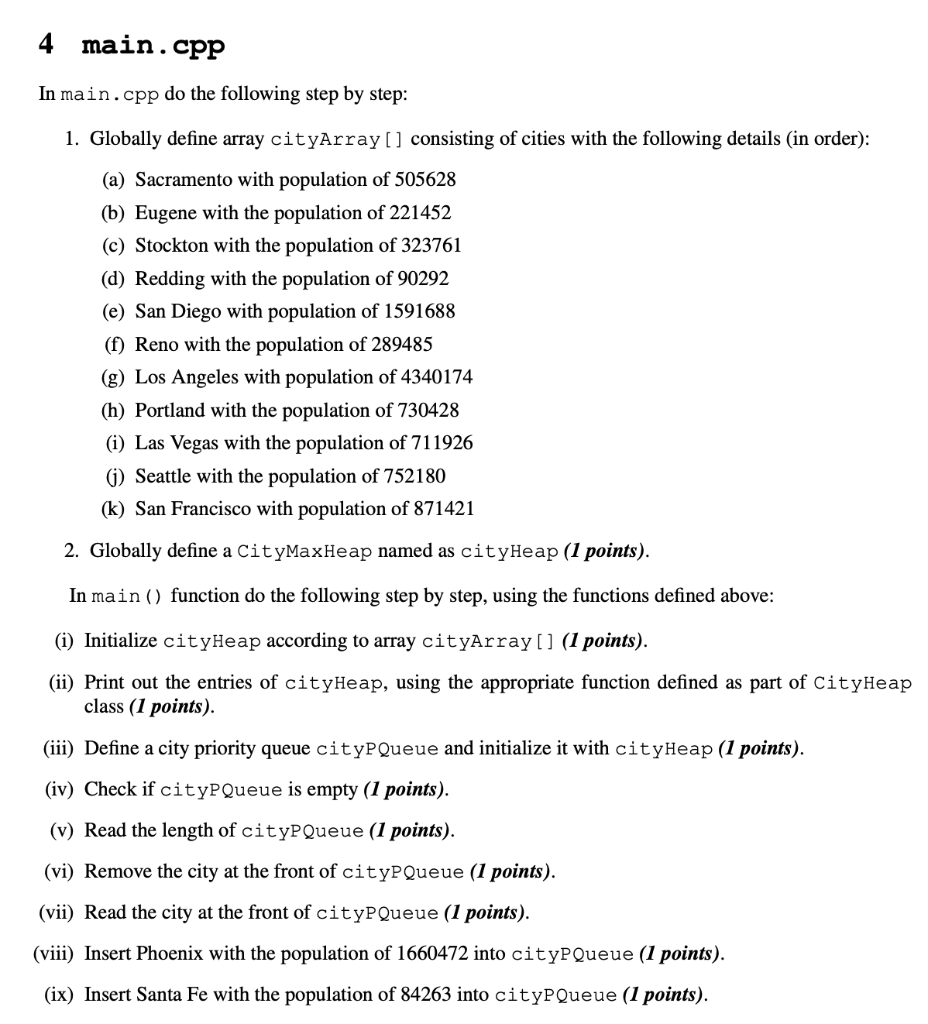 Solved COMP 53: Priority Queues Lab Instructions: In this | Chegg.com