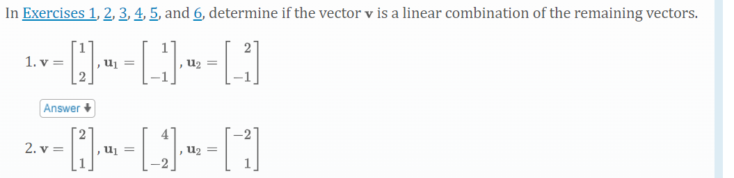 Solved In Exercises 1,2,3,4,5, and 6, determine if the | Chegg.com
