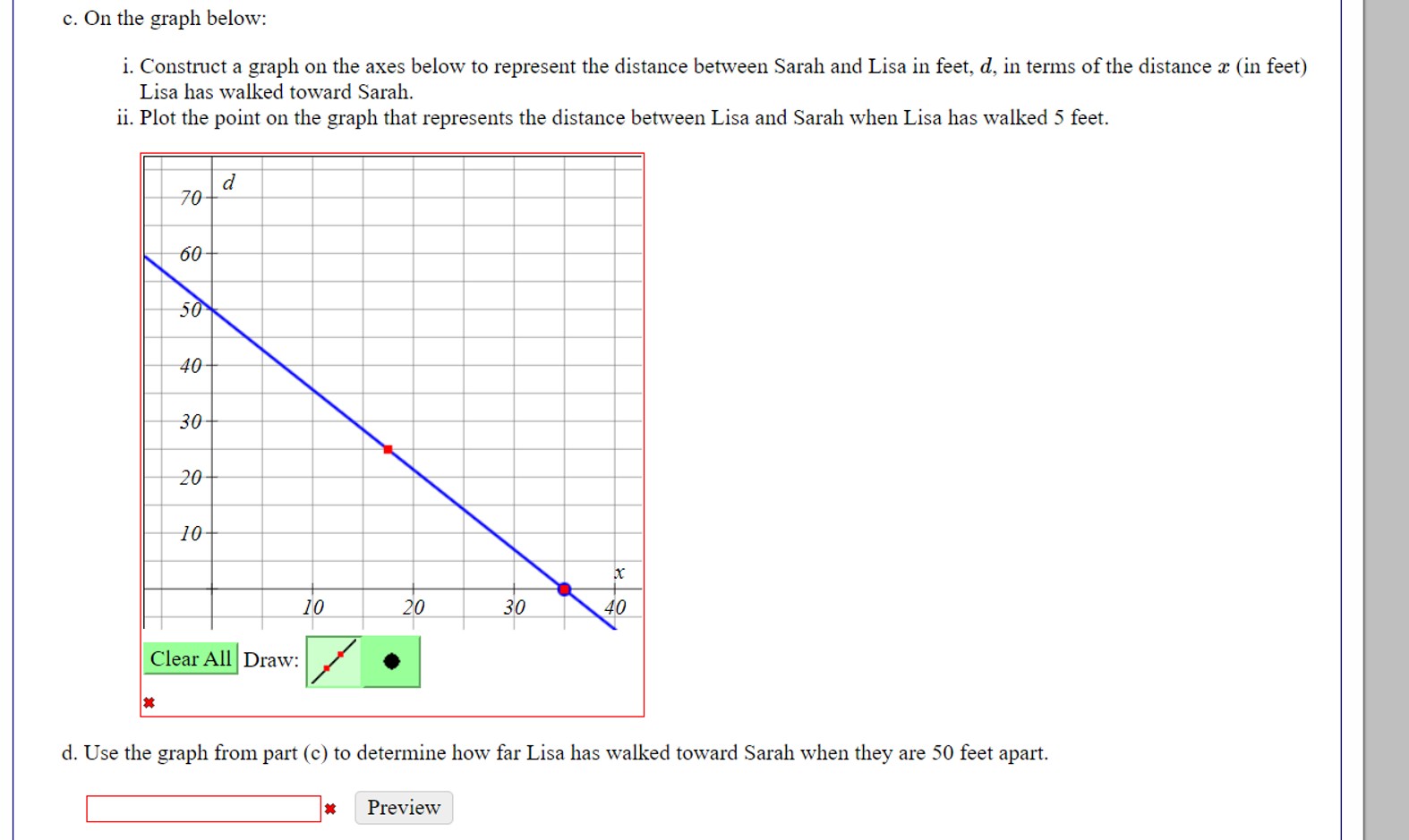 c. ﻿On the graph below:i. ﻿Construct a graph on the | Chegg.com